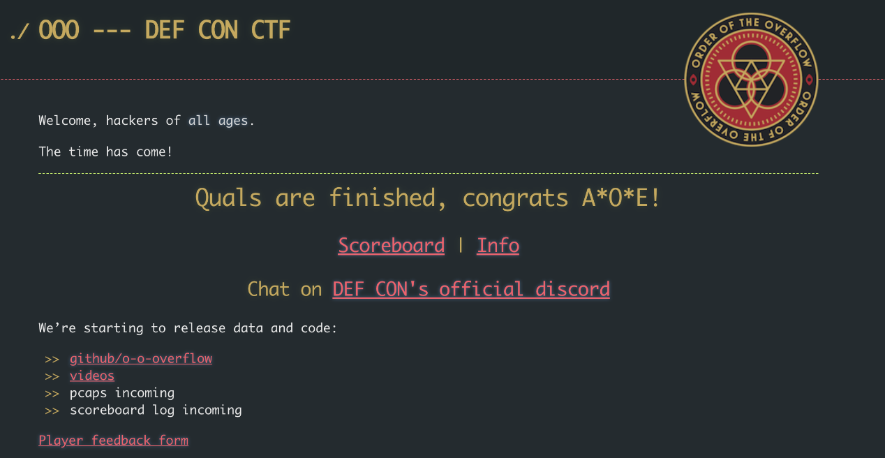 “黑客世界杯”DEF CON CTF预选赛落幕 中国战队首次斩获冠军_通信世界网