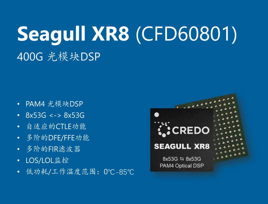 Credo 光dsp再添新成员：seagull 110和seagull Xr8 通信世界网