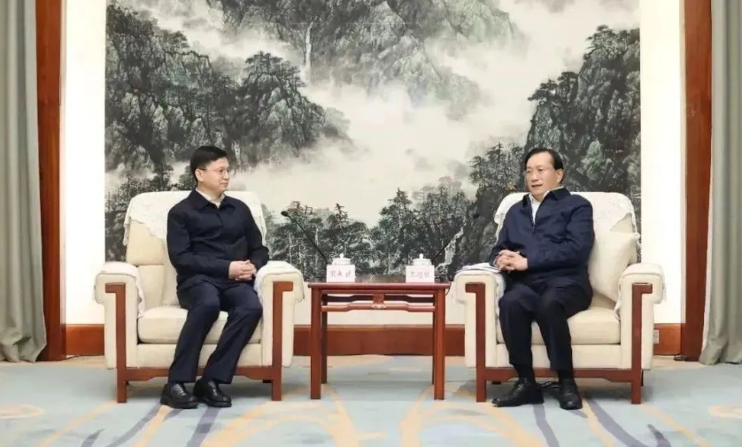 湖北省长王忠林与中国广电董事长宋起柱座谈_通信世界网