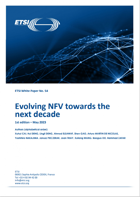 中国移动研究院在ETSI牵头发布《NFV十周年技术演进》白皮书_通信世界网